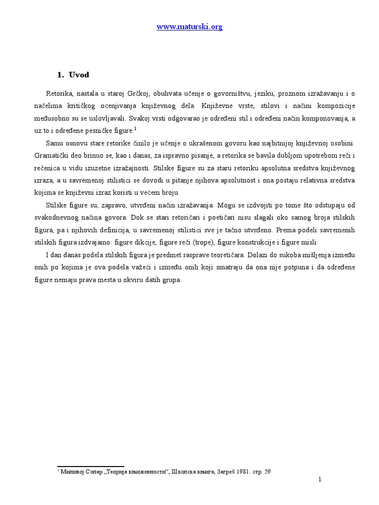 Stilske Figure | PDF