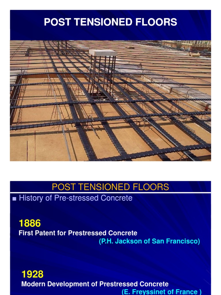Post Tension Slabs | PDF | Prestressed Concrete | Concrete