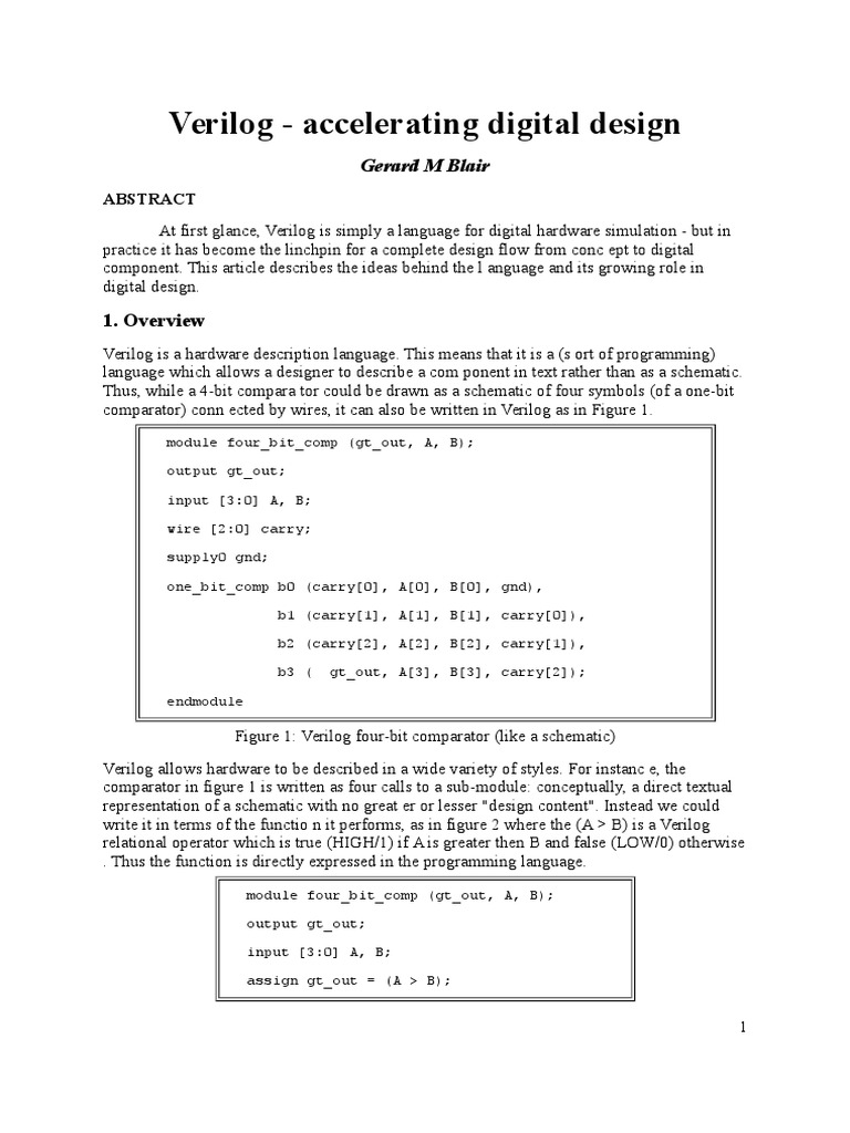 Acc Verilog | PDF | Vhdl | Hardware Description Language