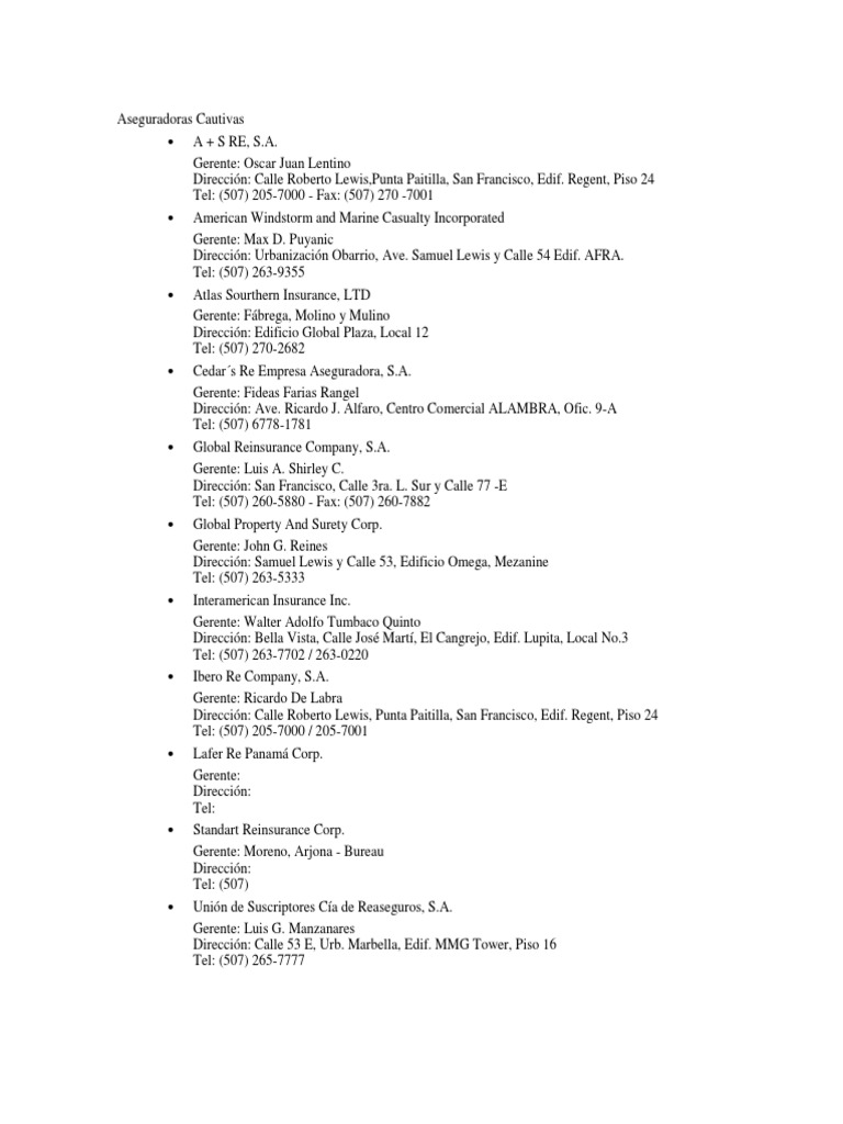 Aseguradoras Cautivas | PDF | Negocios