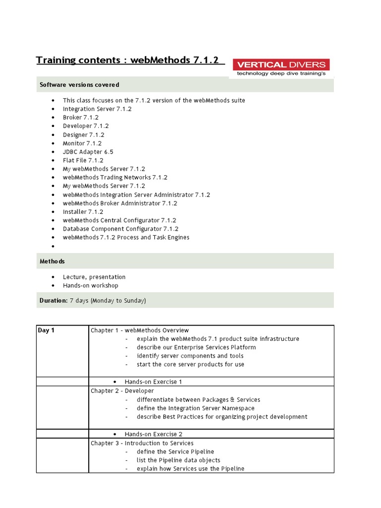 Training Contents - Webmethods | PDF | Xml | Business Process