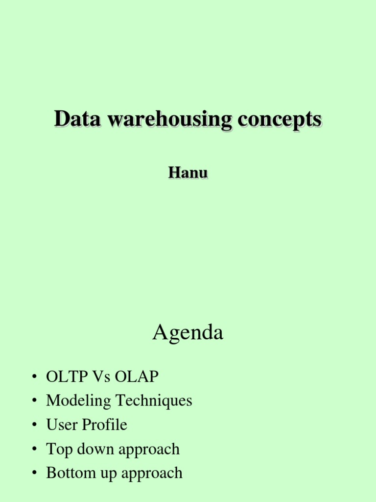 DW Concepts | PDF | Data Warehouse | Databases