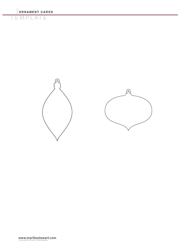 Ornament Card Template Guide | PDF