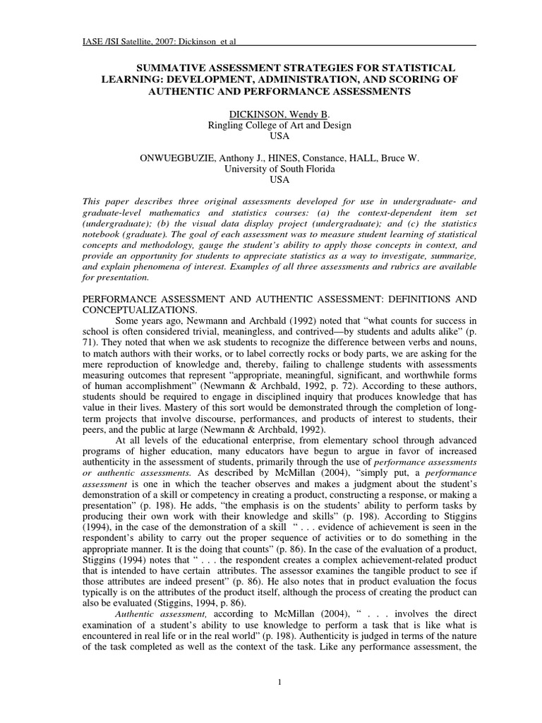 Summative Assessment Strategies | PDF | Educational Assessment ...