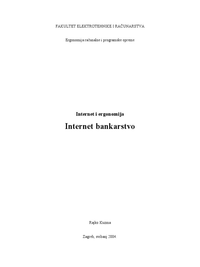 Bankarstvo I Internet | PDF