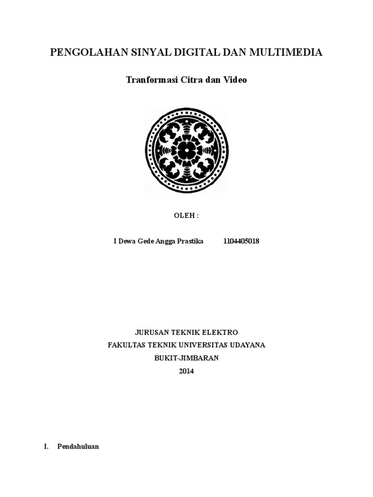 TRANSFORMASI CITRA | PDF