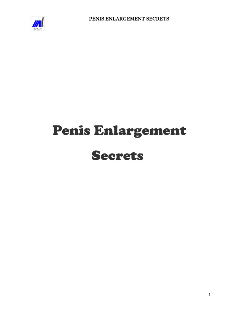 A Guide To Natural Penis Enlargement Techniques Pdf