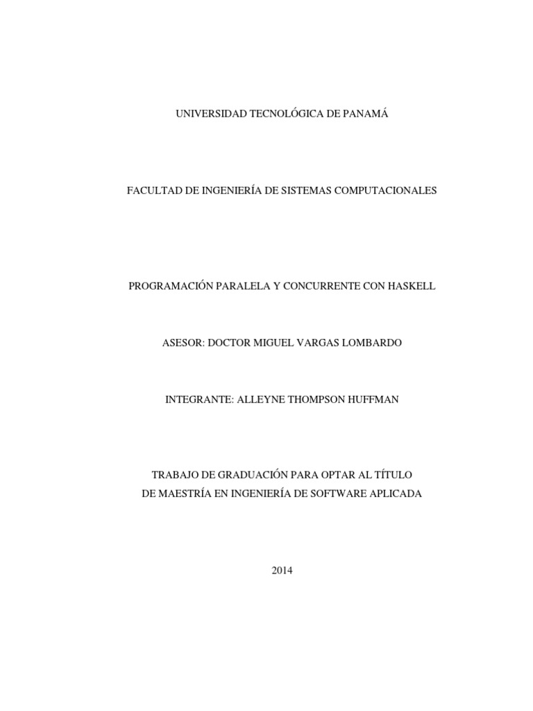 Programación Paralela y Concurrente Con Haskell | PDF | Hilo (Computación) | Programacion Funcional