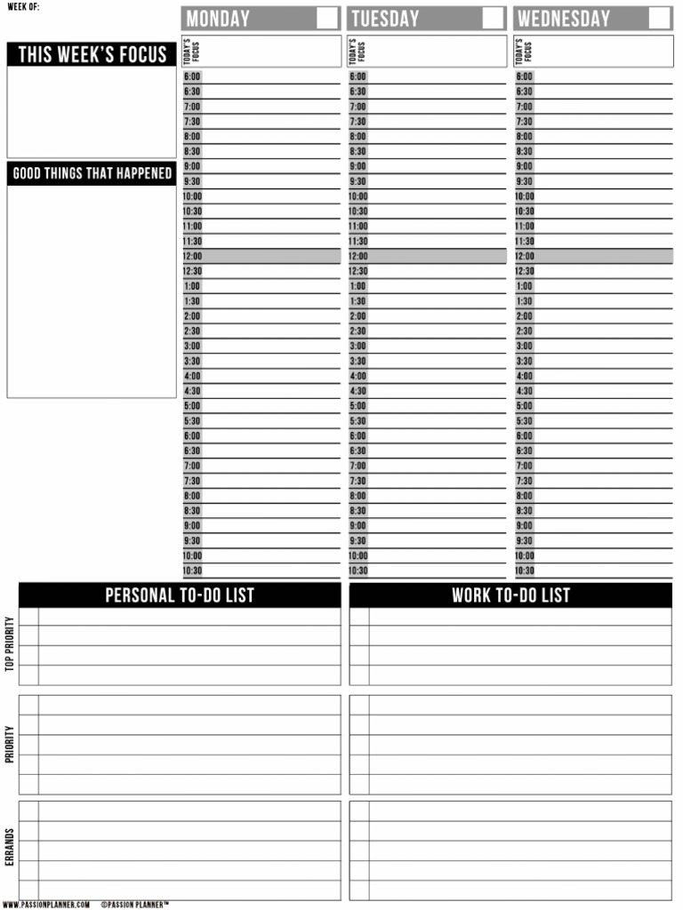 Passion Planner Classic | PDF
