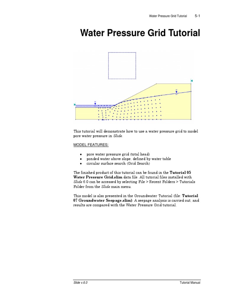 Tutorial 05 Water Pressure Grid | Download Free PDF | Contour Line ...