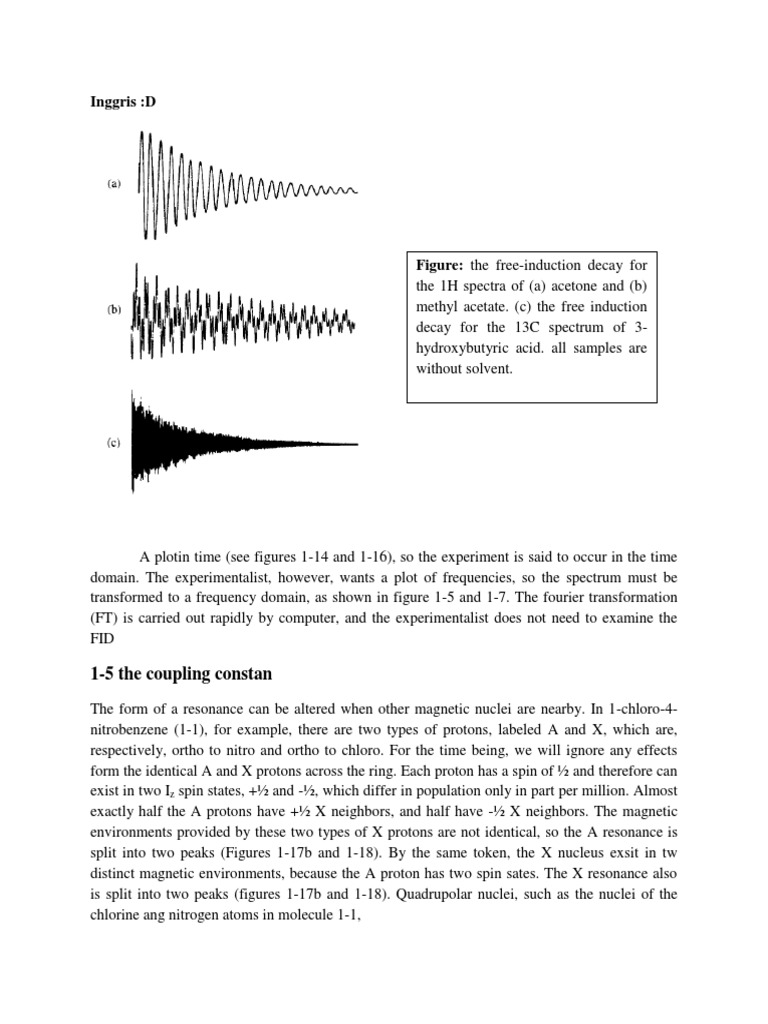 Spin-Spin Coupling in NMR Spectroscopy | PDF