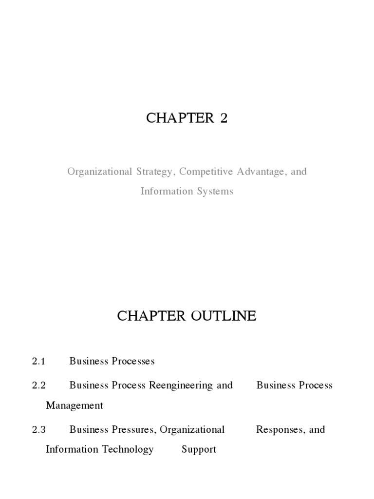 ch02 For Alakaba Book | PDF | Business Process | Strategic Management