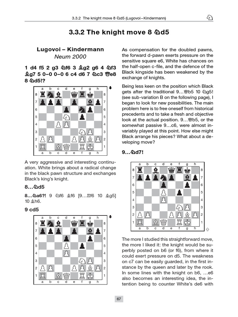 Dutch Leningrad 8.Nd5! | PDF | Chess Theory | Traditional Board Games