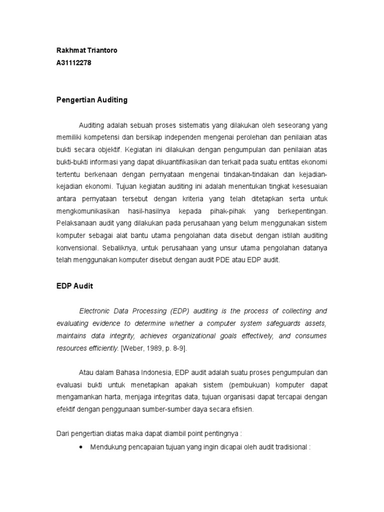 RMK Audit Terakhir | PDF