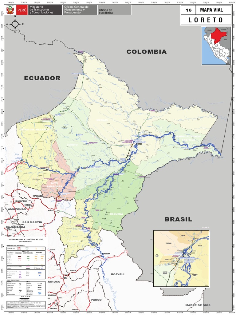 Mapa de la Región Loreto, Perú | PDF