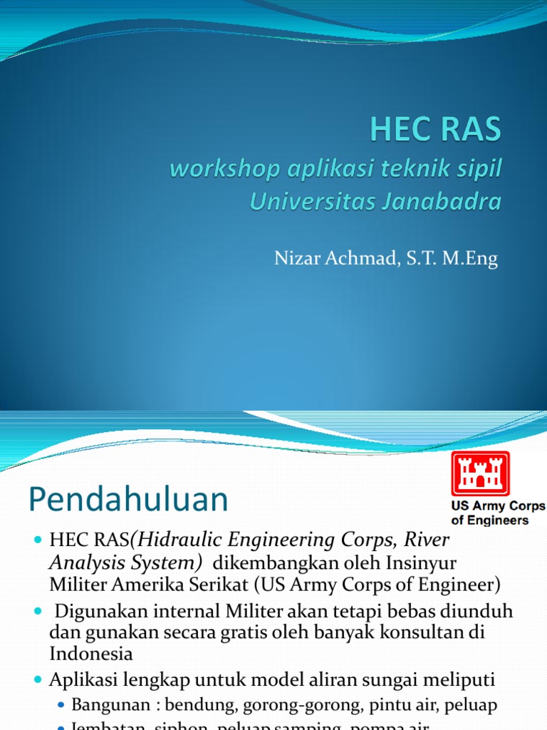 Workshop Pengenalan HEC RAS | PDF