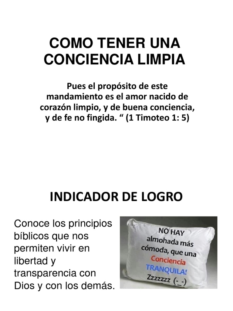 Como Tener Una Conciencia Limpia | Perdón | Fe