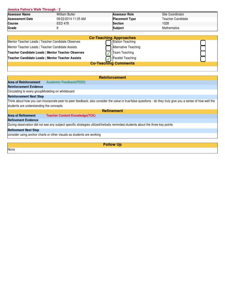Walk Through 2 | PDF | Career & Growth