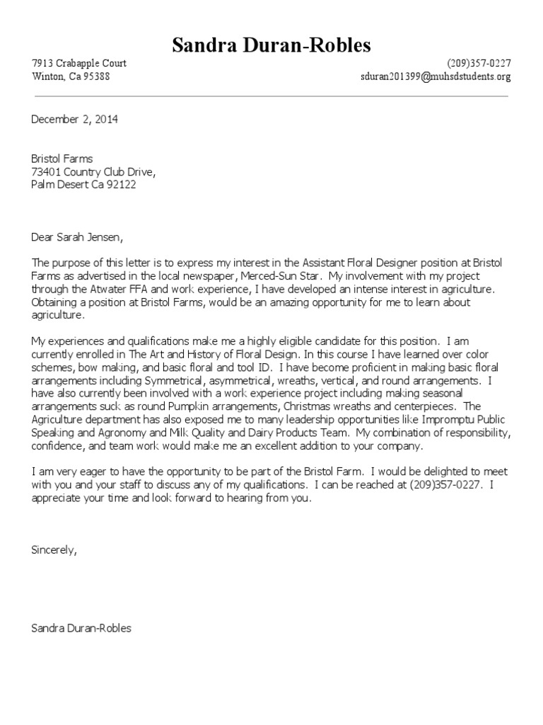 SD Letter-Cover Letter | PDF | Sports & Recreation