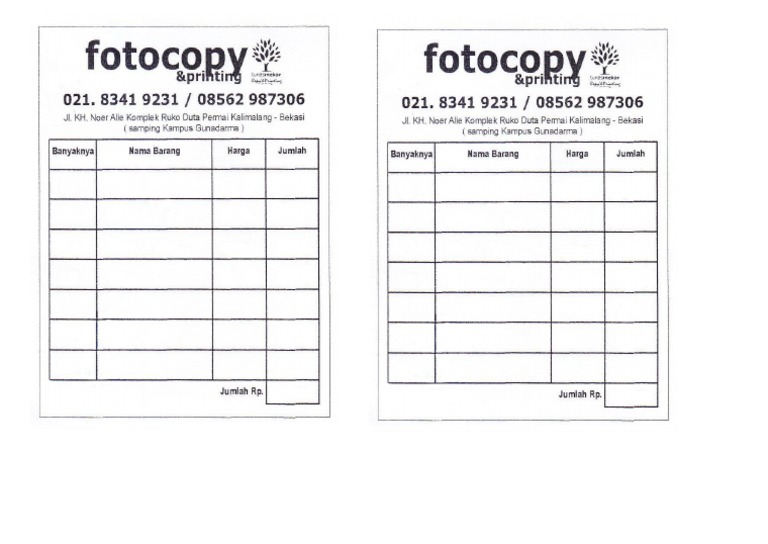 Nota Printing | PDF