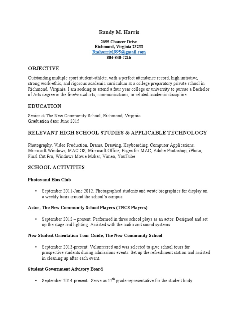 Randy Harris Resume | Brazilian Jiu Jitsu | Secondary School