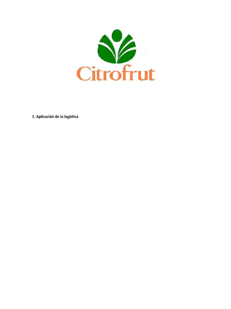 Citrofrut | PDF | Logística | Almacén