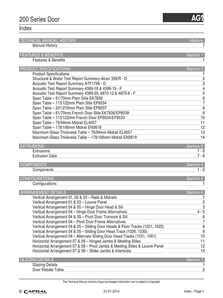200 Capral | PDF | Door | Building Materials