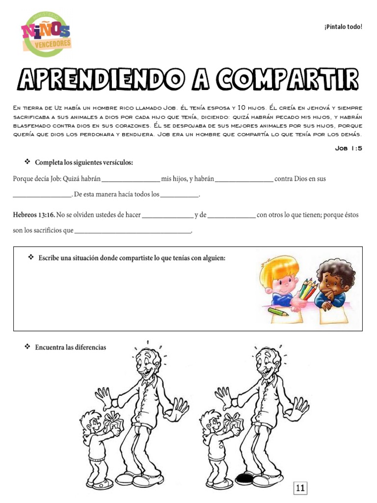 Aprendamos A Compartir - Niños Grandes | PDF