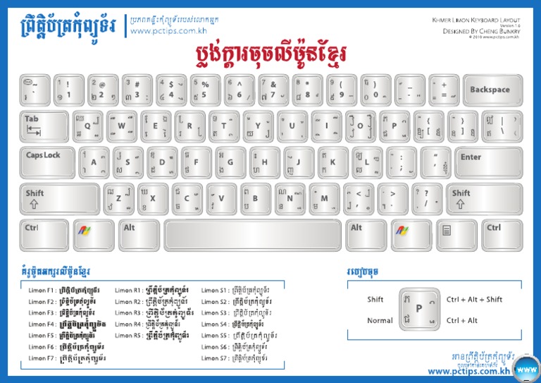 Khmer Limon Keyboard Layout | PDF