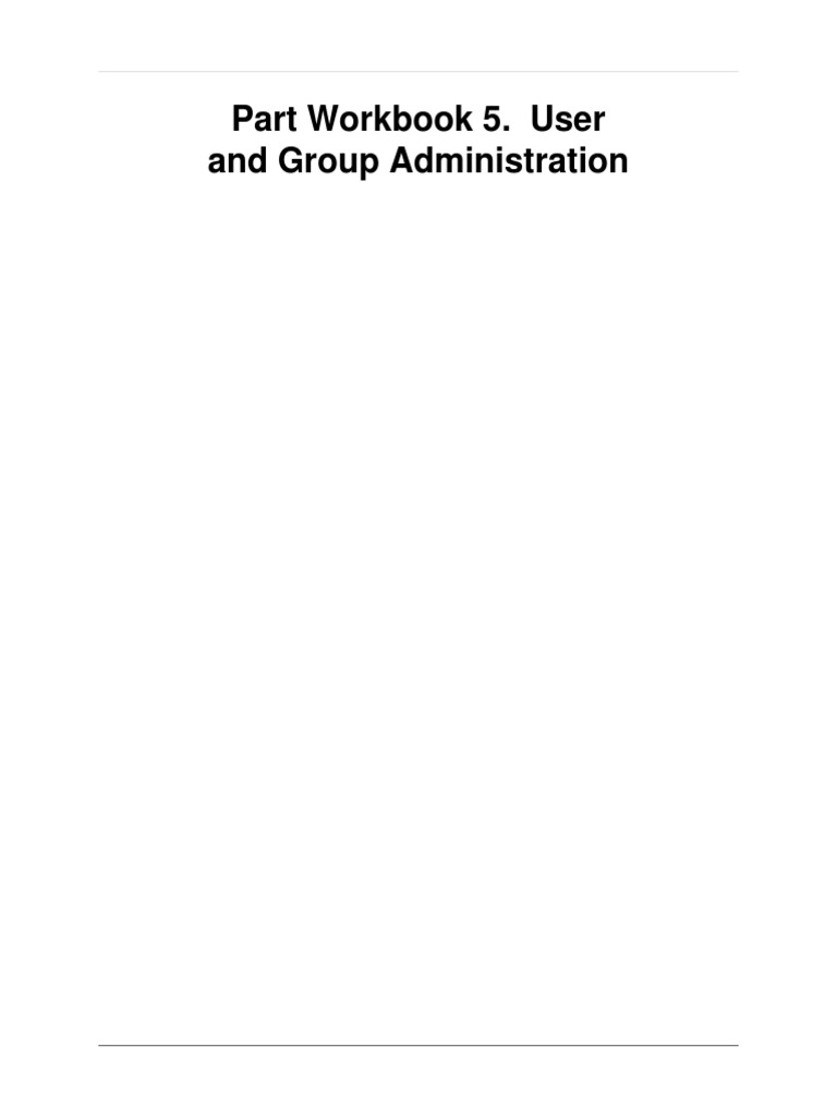Workbook 5 PDF | PDF | Superuser | User (Computing)