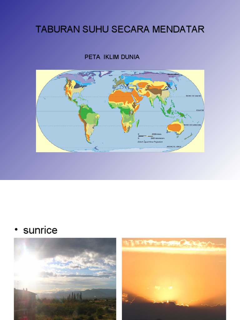 Taburan Suhu Secara Mendatar | PDF