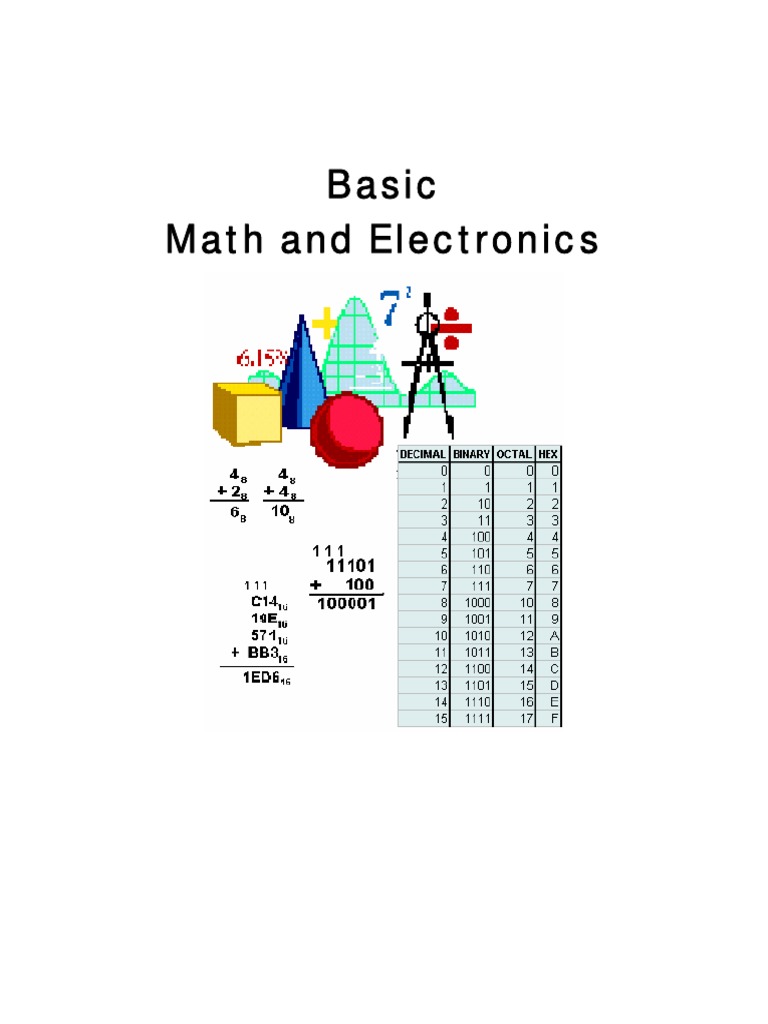 Basics of Math & Electronics | PDF | Decibel | Electric Current