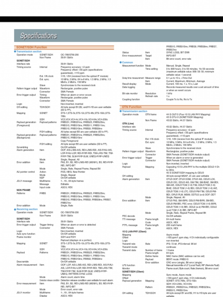 Delay Time Measurement Function Specifications | PDF | Data ...