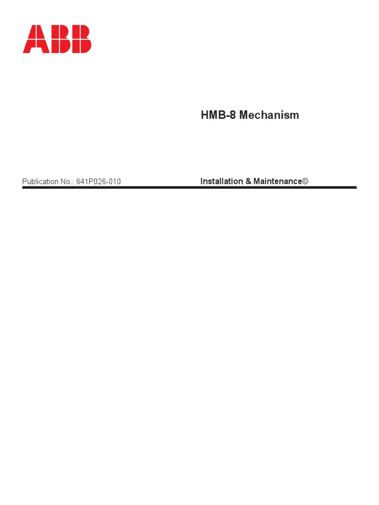 HMB-8 Mechanism: Publication No.: 641P026-010 | PDF | Pump | Valve