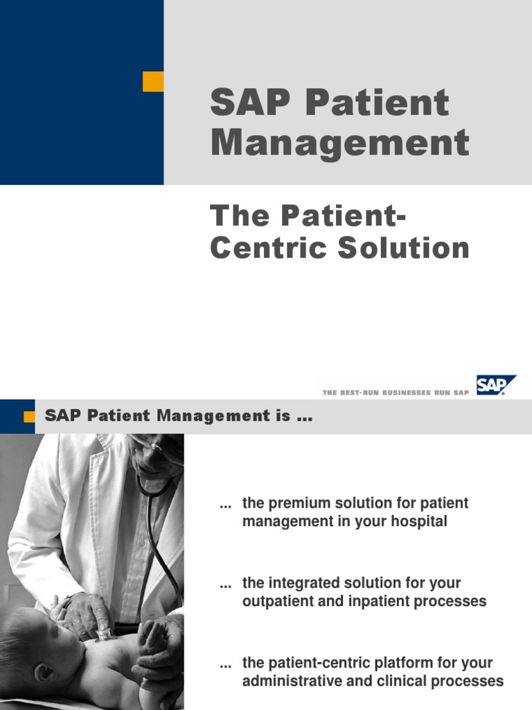 SAP Patient Management: The Patient-Centric Solution | PDF | Patient ...