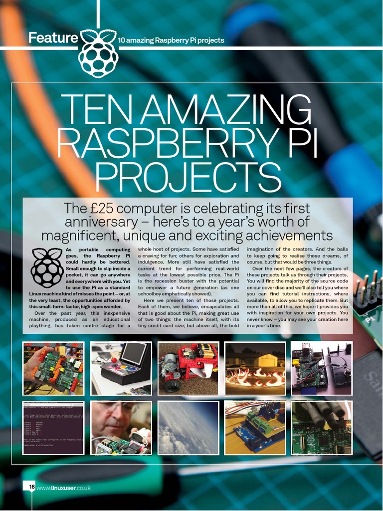 10 Amazing Raspberry Pi Projects | Download Free PDF | Raspberry Pi ...