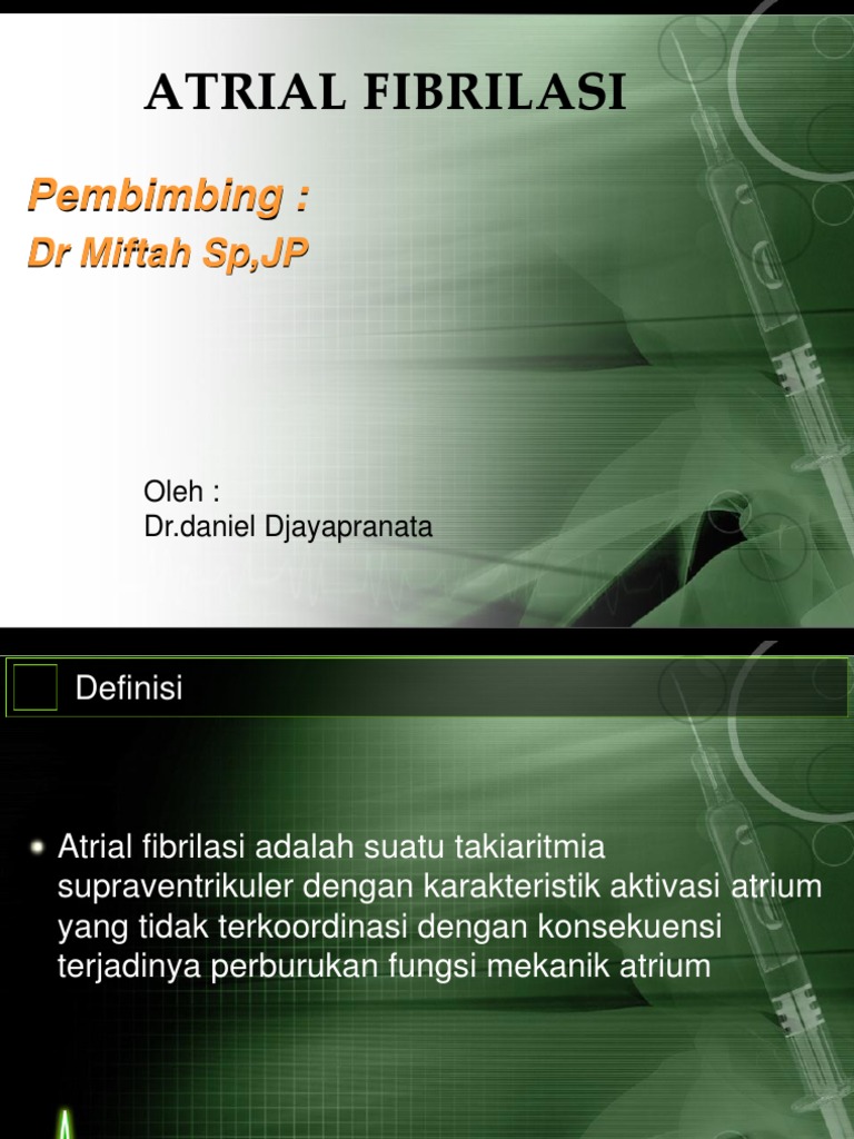Atrial Fibrilasi | PDF