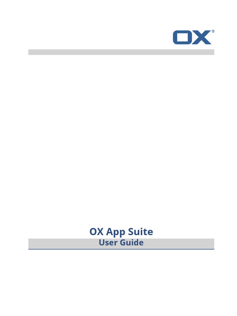 OX App Suite User Guide English v7.6.1 | Email | Icon (Computing)
