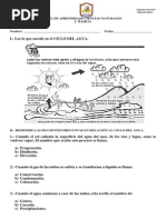 GUÍA DE APRENDIZAJE Ciclo y Estados Del Agua | PDF