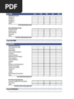 Cash Forecasting Worksheet - Clara CFO Group - 2026 | PDF