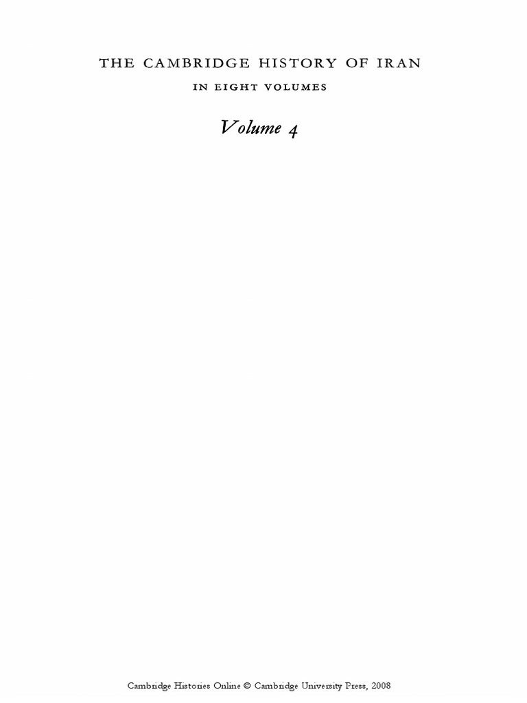 The Cambridge History of Iran - Volume 4 | PDF
