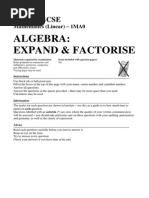 Edexcel GCSE Mathematics Linear 1MA0 ALG | PDF | Mathematics