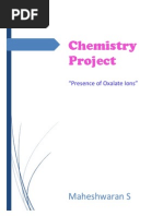Project Study of Oxalate Ion Content in Guava Fruit | PDF | Titration ...