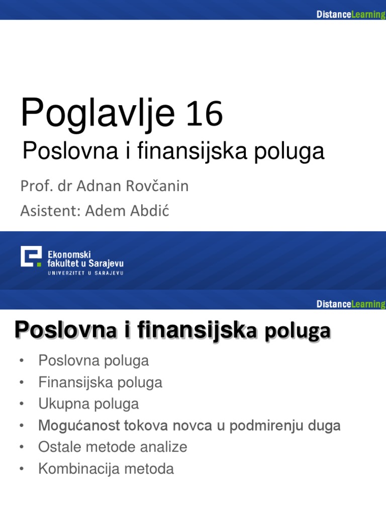 Poslovna I Finansijska Poluga-P | PDF