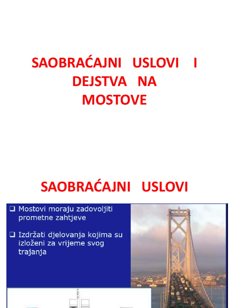Mostovi Predavanje 3 PDF | PDF