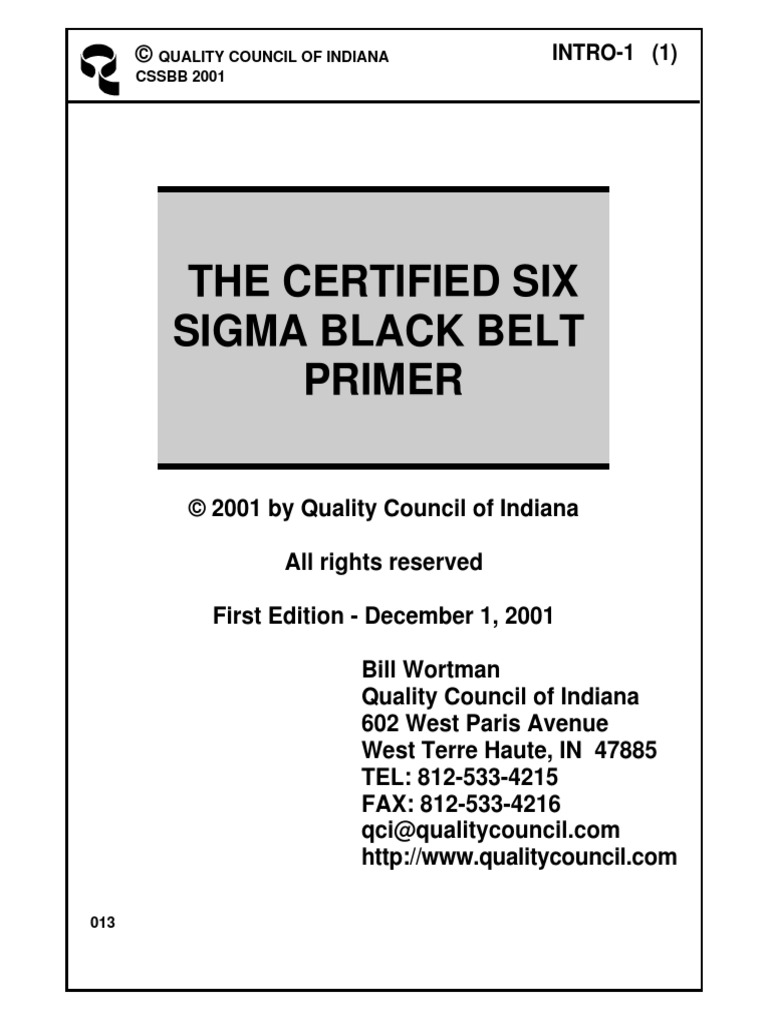 CSSBB 2002 001 PDF | PDF | Six Sigma | Business Process
