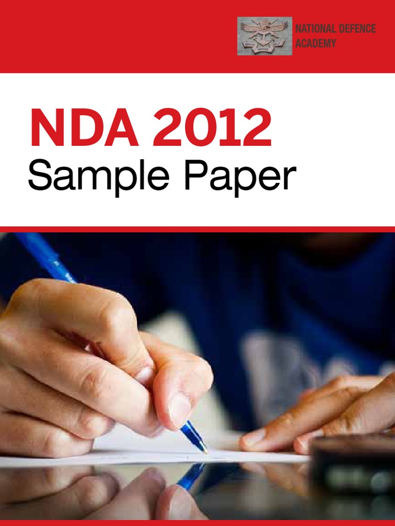 NDA 2012 Sample Paper Guide | PDF