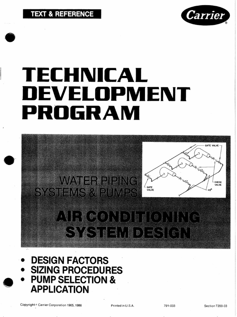 Carrier Water Piping Systems and Pumps | PDF