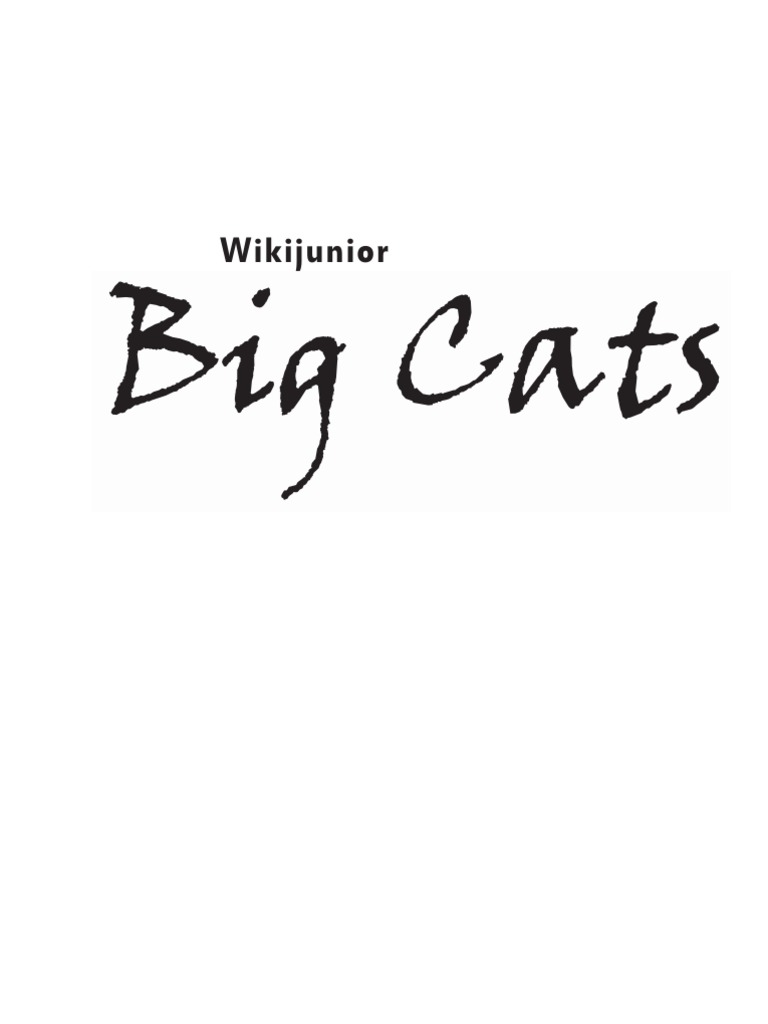 Wikijunior Big Cats | PDF | Lynx | Cougar
