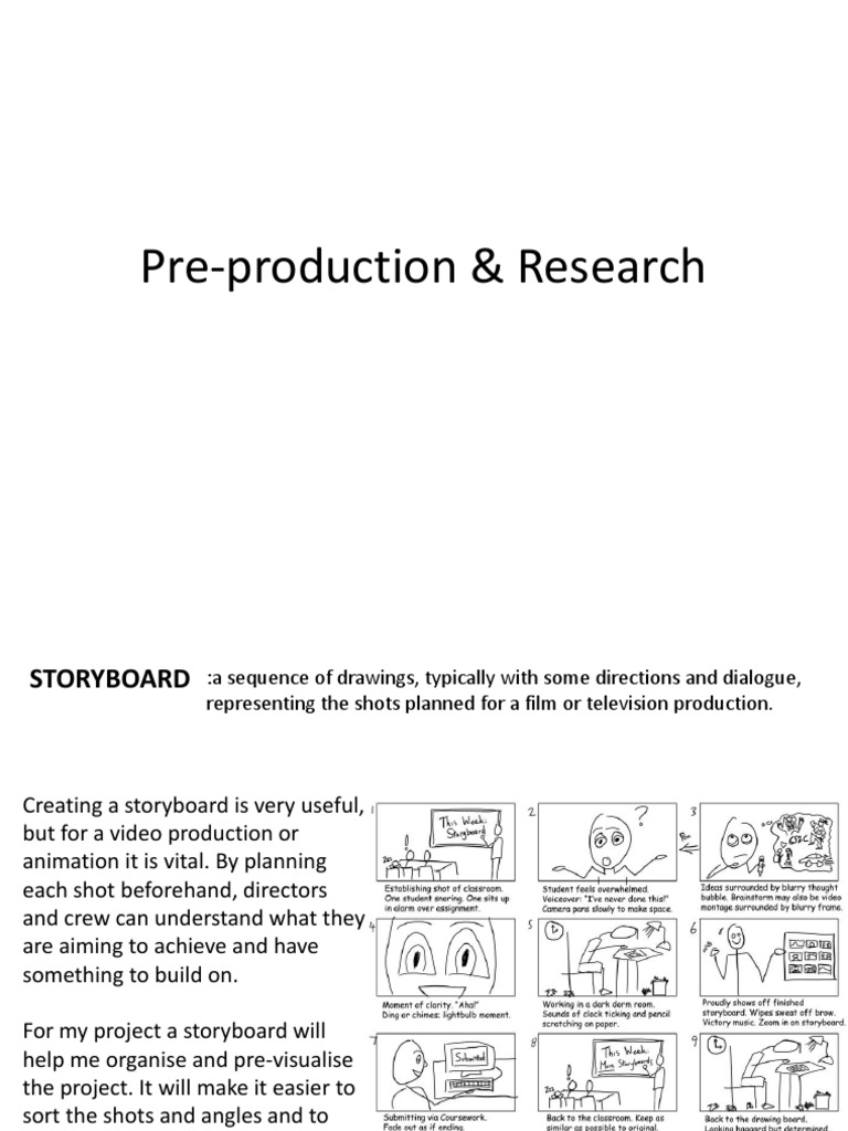 Pre-Production & Research | PDF | Filmmaking | Cognition